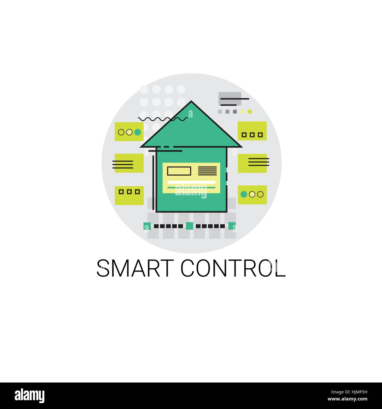 Smart Control Energy Home Modern Technology Stock Vector Image & Art ...