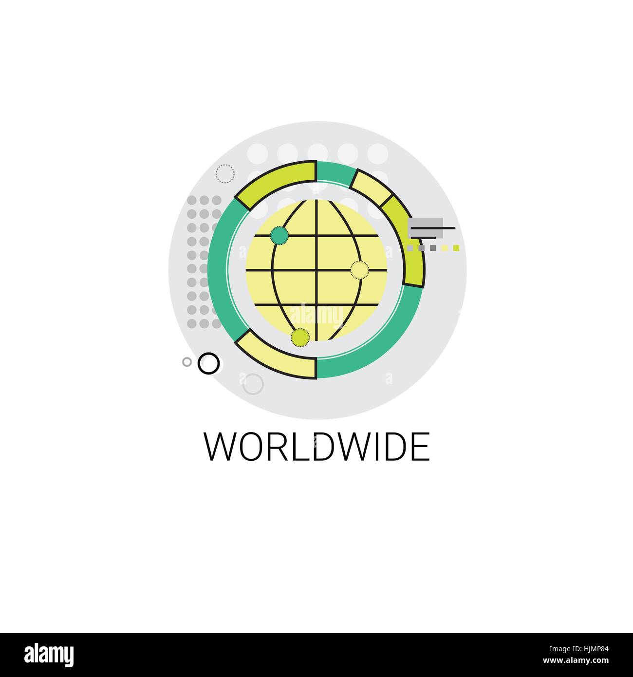 Earth Planet Worldwide Connection Icon Stock Vector Image & Art - Alamy