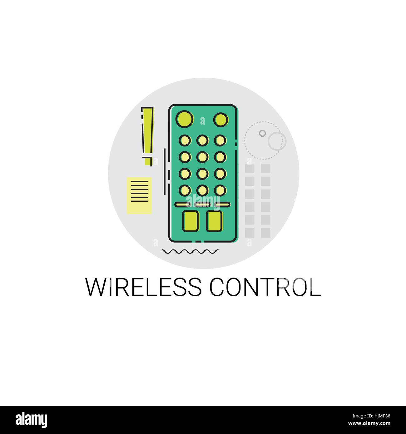 Wireless Remote Digital Control Icon Stock Vector Image & Art - Alamy