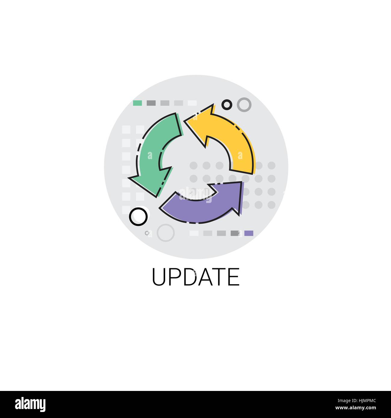 Mobile Application Update Software Icon Stock Vector Image & Art - Alamy