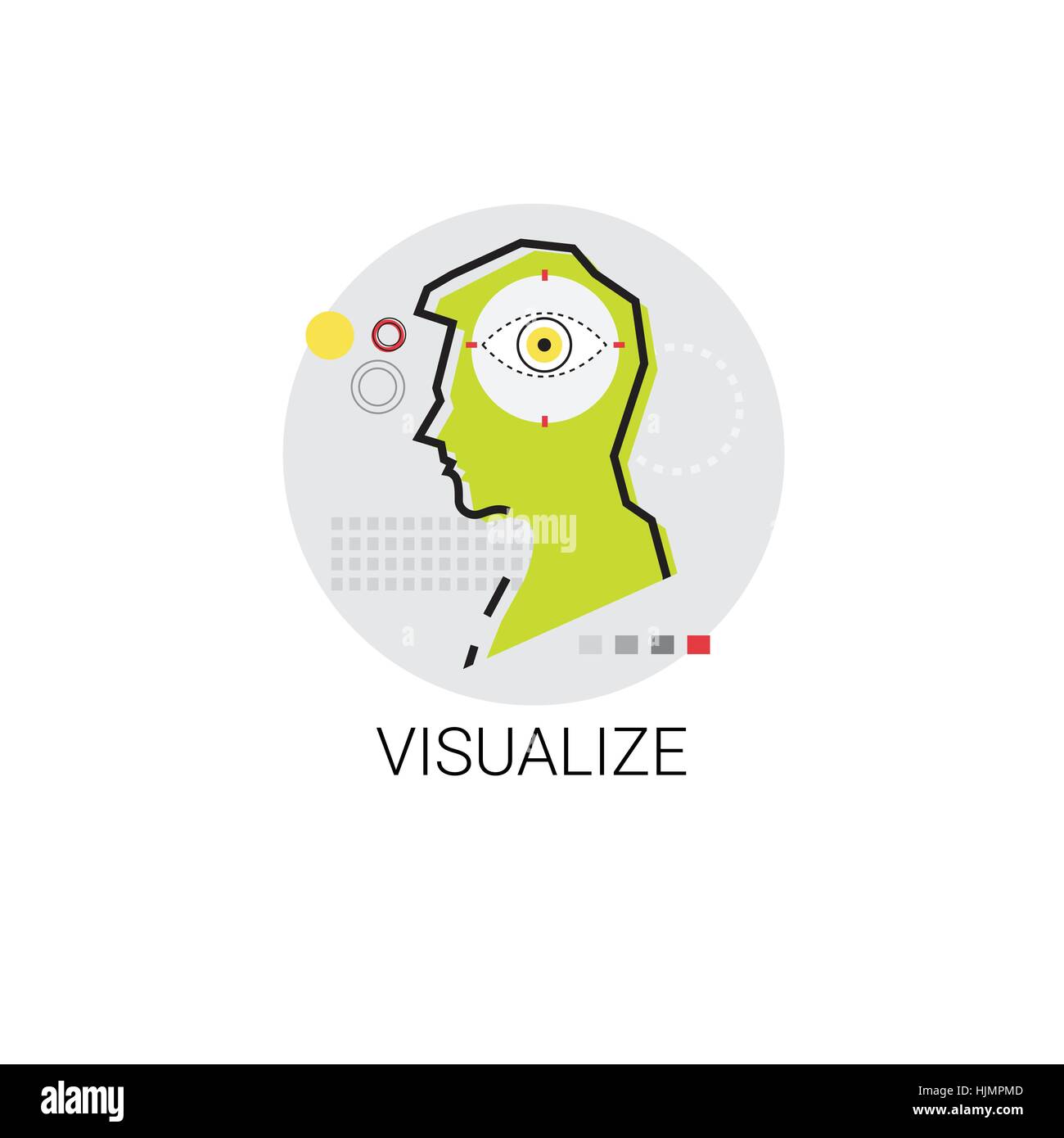 Visualize Technology Digital Visualization Icon Stock Vector Image ...