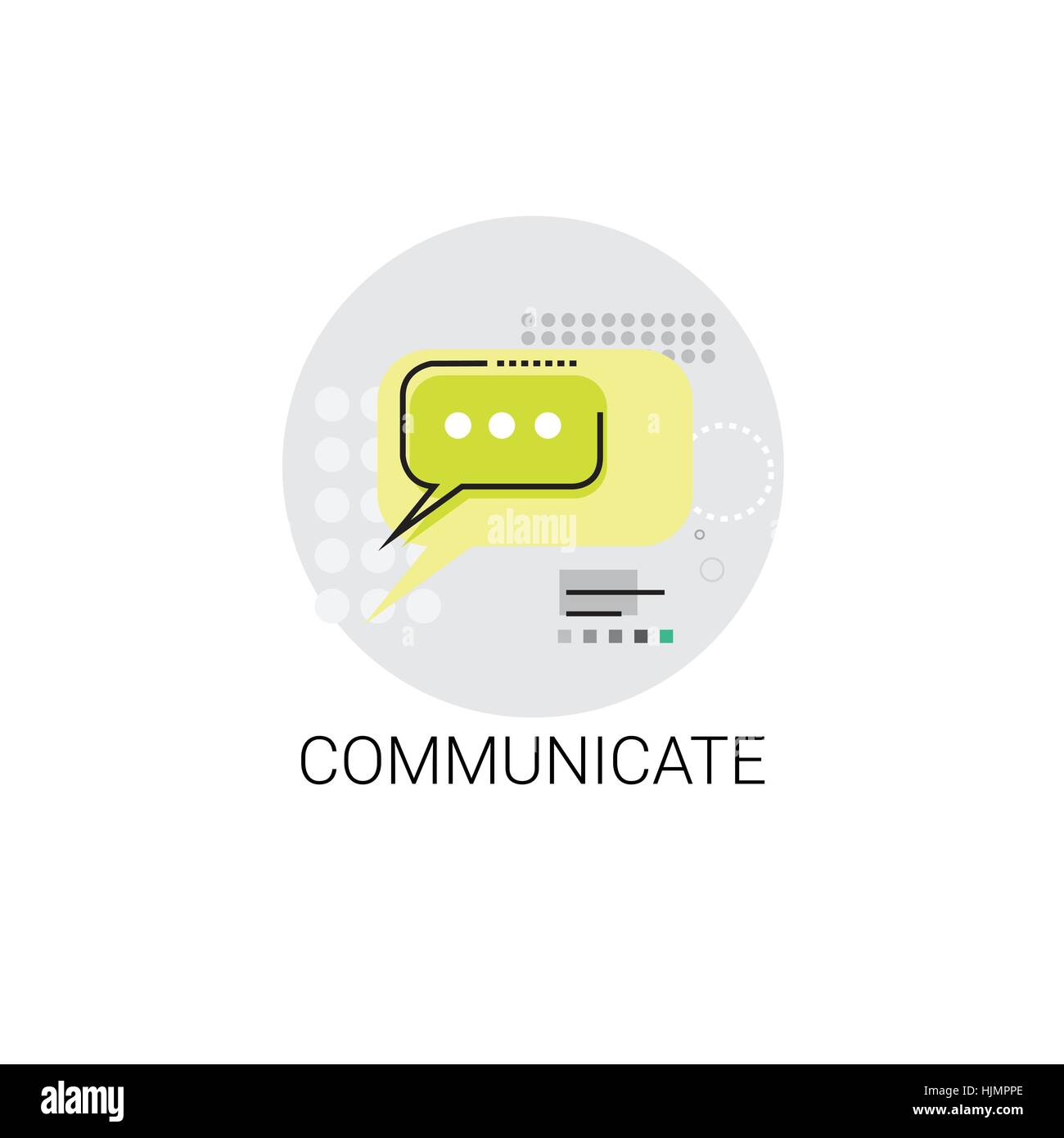 Communicate Chat Social Network Communication Message Icon Stock Vector ...