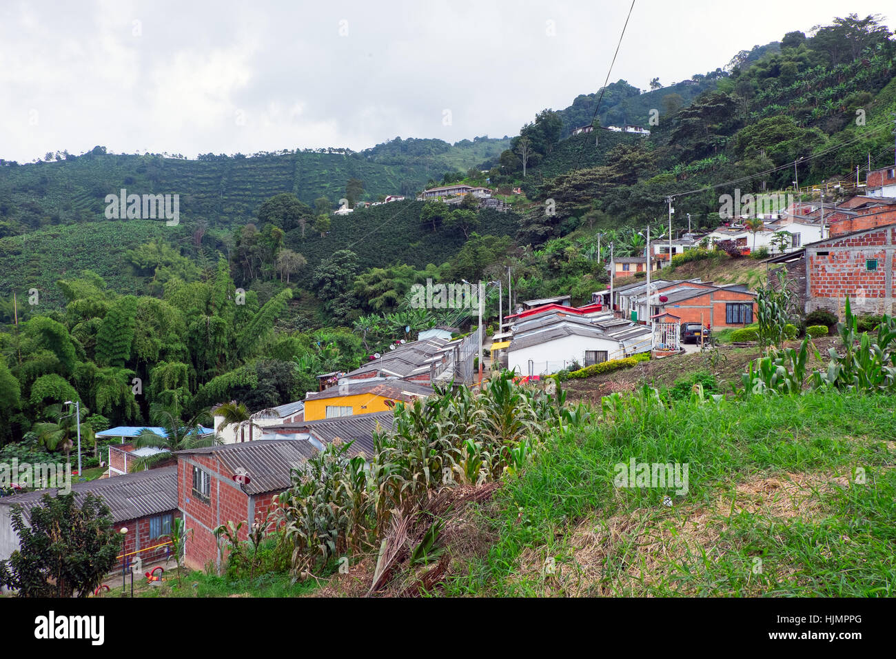 Colombian Village "Buenavista" ("Good View"), Quindío, Coffee ...