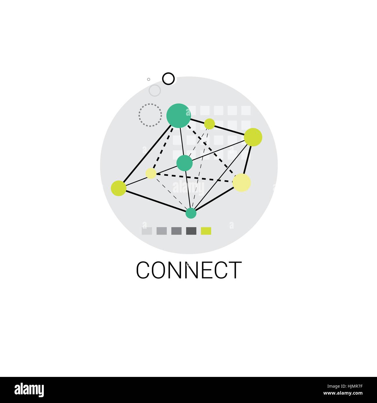 Connect Modern Internet Communication Connection Icon Stock Vector ...