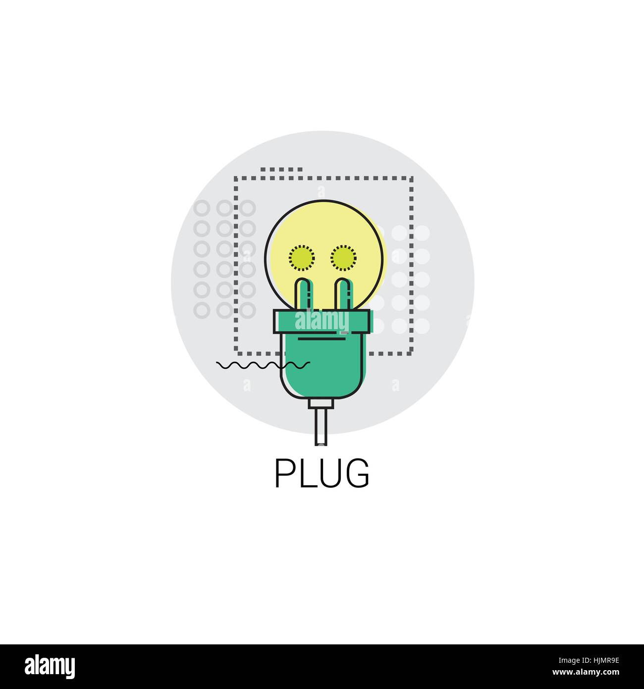 Plug Internet Connection Electricity Energy Icon Stock Vector Image ...