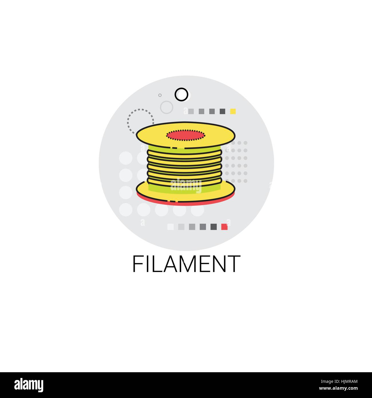 Filament Tailor Fiber Textile Icon Stock Vector Image & Art - Alamy