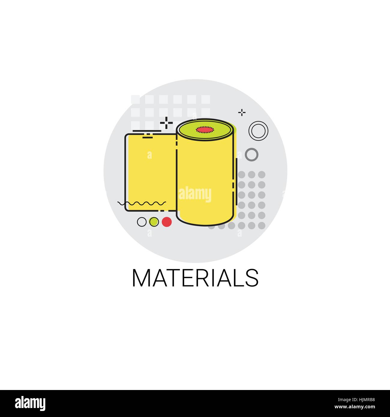 Materials Roll Industry Production Icon Stock Vector Image & Art - Alamy