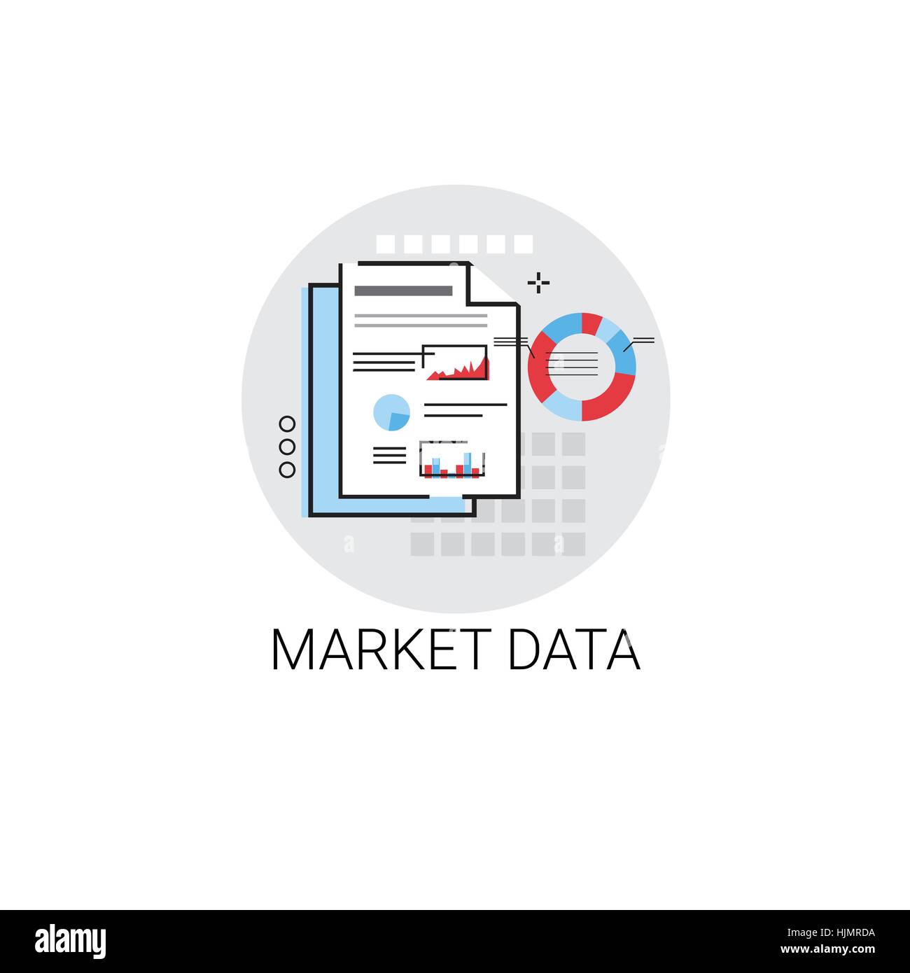 Market Data Business Finance Progress Icon Stock Vector Image & Art - Alamy