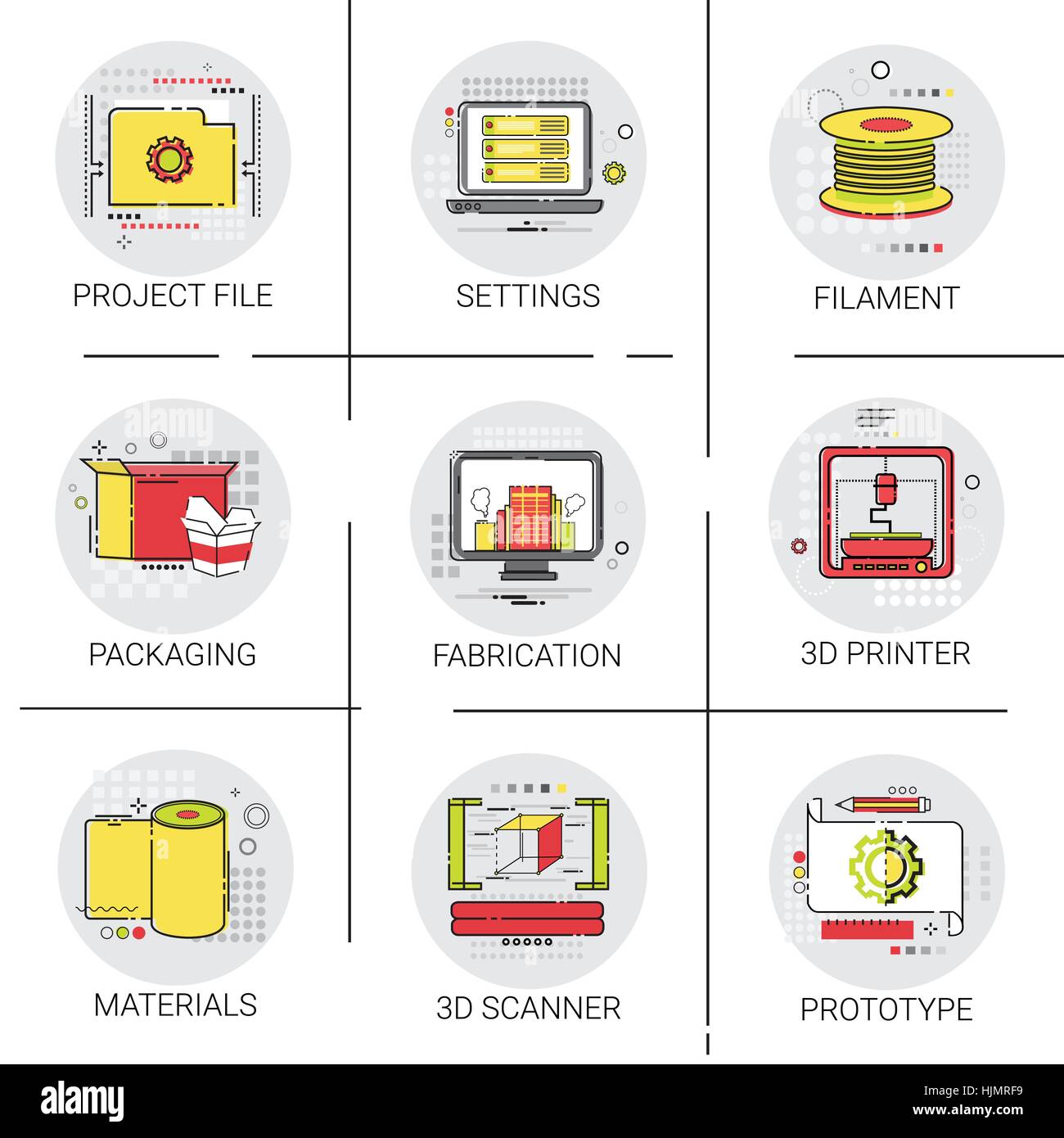 Industrial textile printer Cut Out Stock Images & Pictures - Alamy