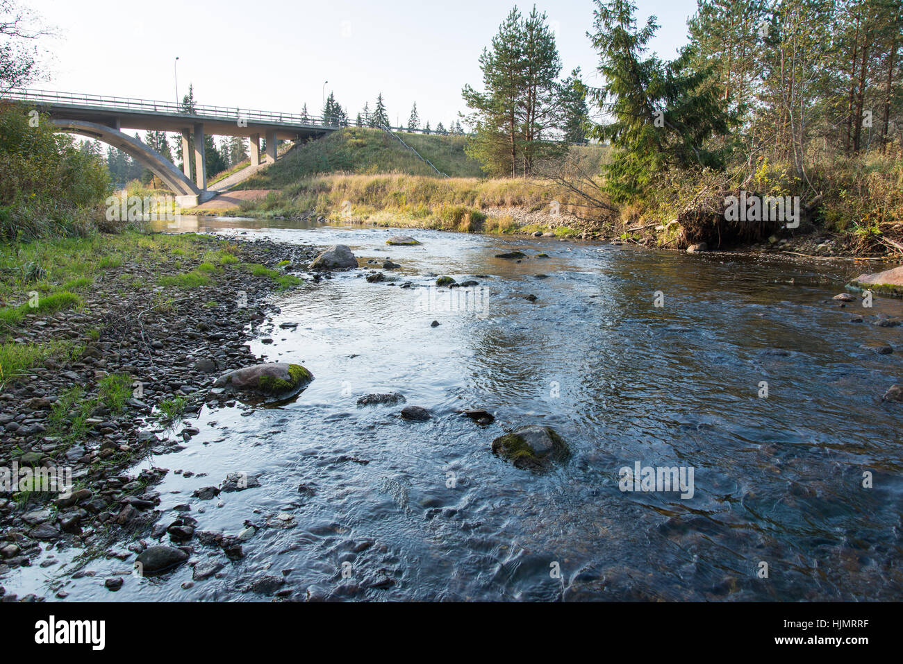 mountain river with rocks and sandstones and reflections Stock Photo ...