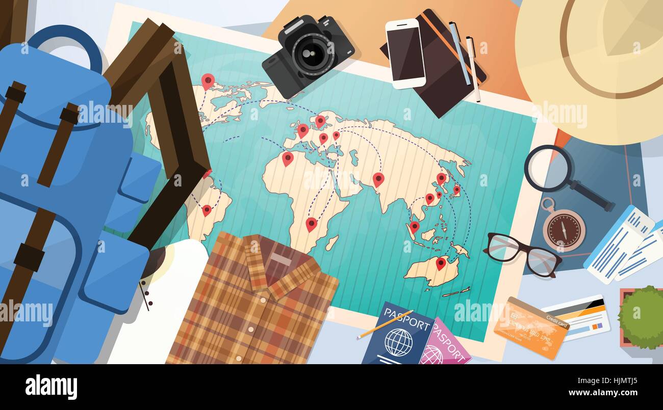 Map pin symbol luggage Stock Vector Images - Alamy