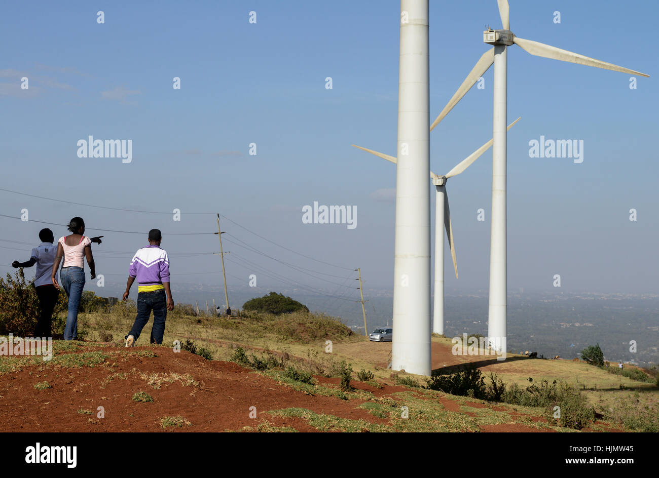 KENYA, Nairobi, Ngong Hills, 25,5 MW Wind Power Station with Vestas and ...