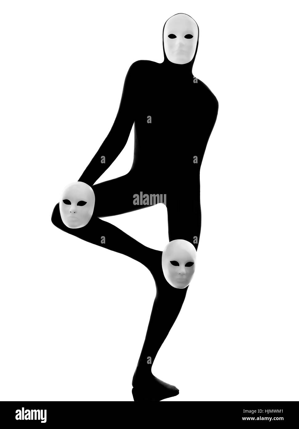 Mime mask silhouette hi-res stock photography and images - Alamy