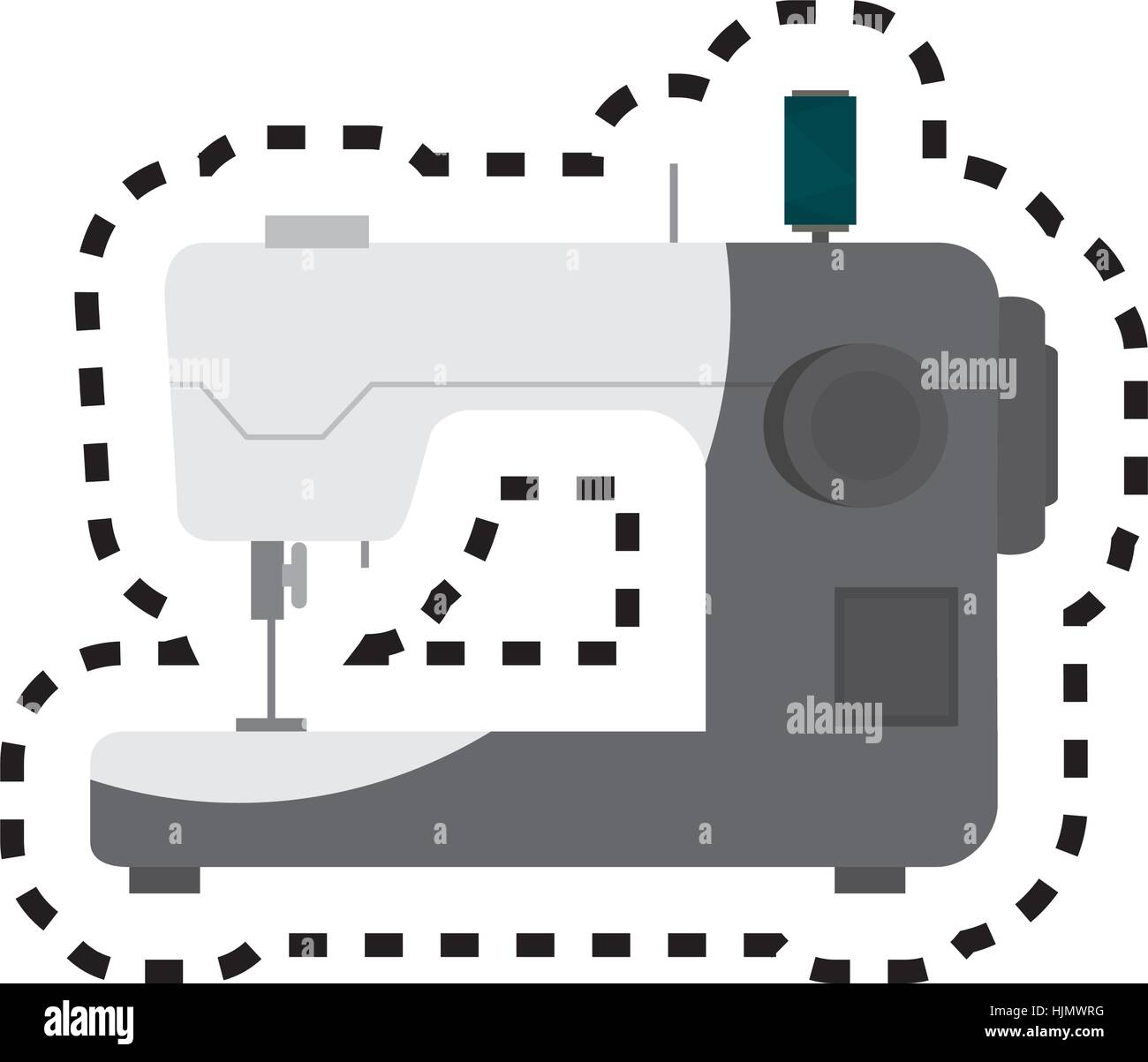 sewing machine isolated icon vector illustration design Stock Vector ...