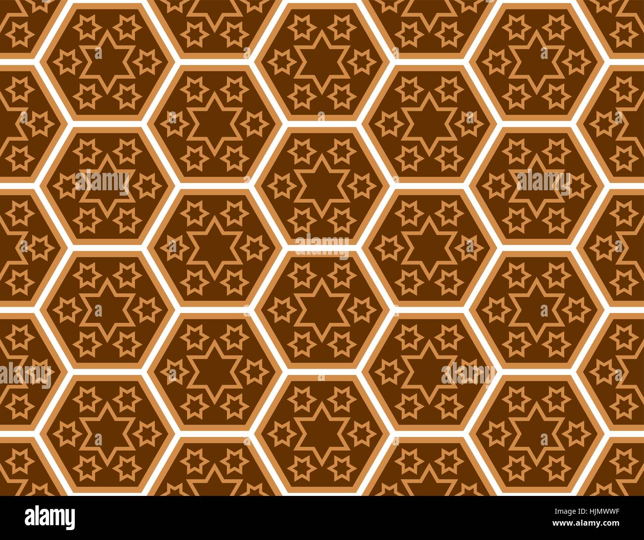 Traditional Japanese style "Seven-days-of-the-week Stars" pattern ...