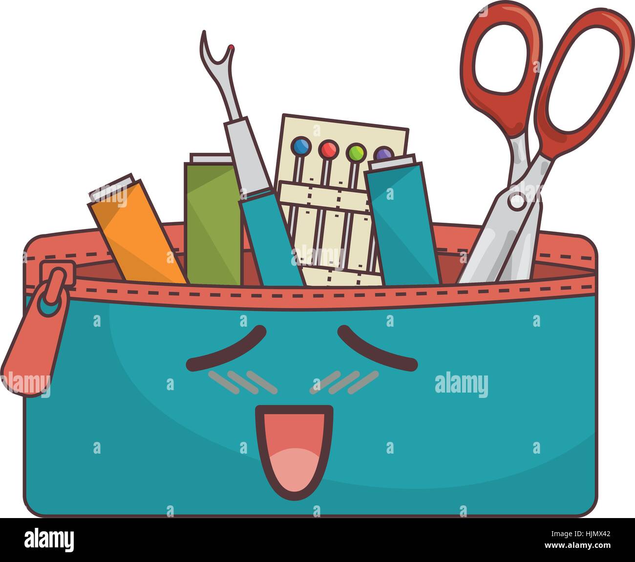 Sewing set comic character hi-res stock photography and images - Alamy