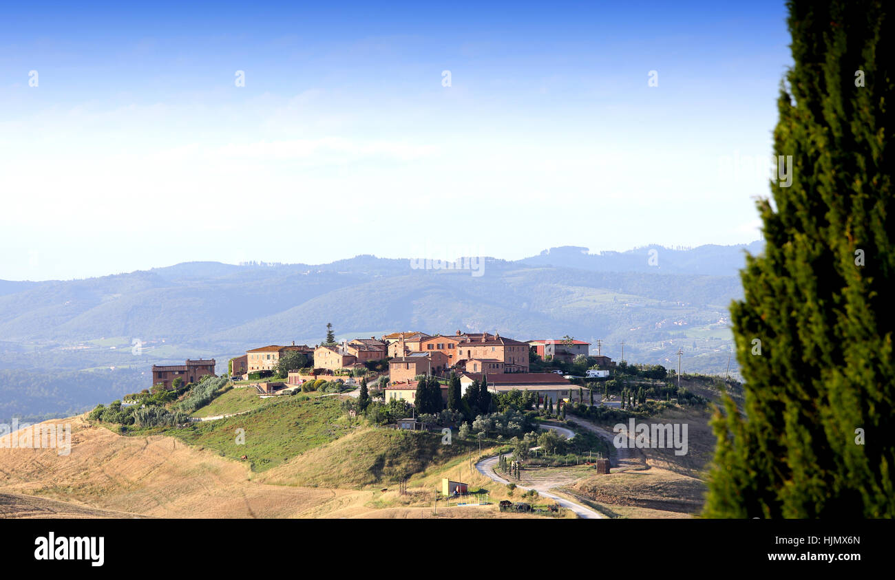 scenic landscapes of Crete Senesi, siena, tuscany, italy Stock Photo ...