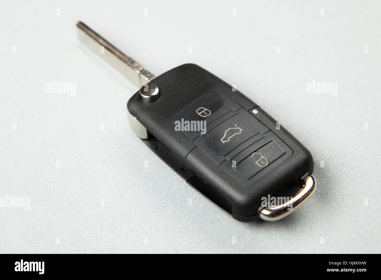 Car key on white background Stock Photo - Alamy