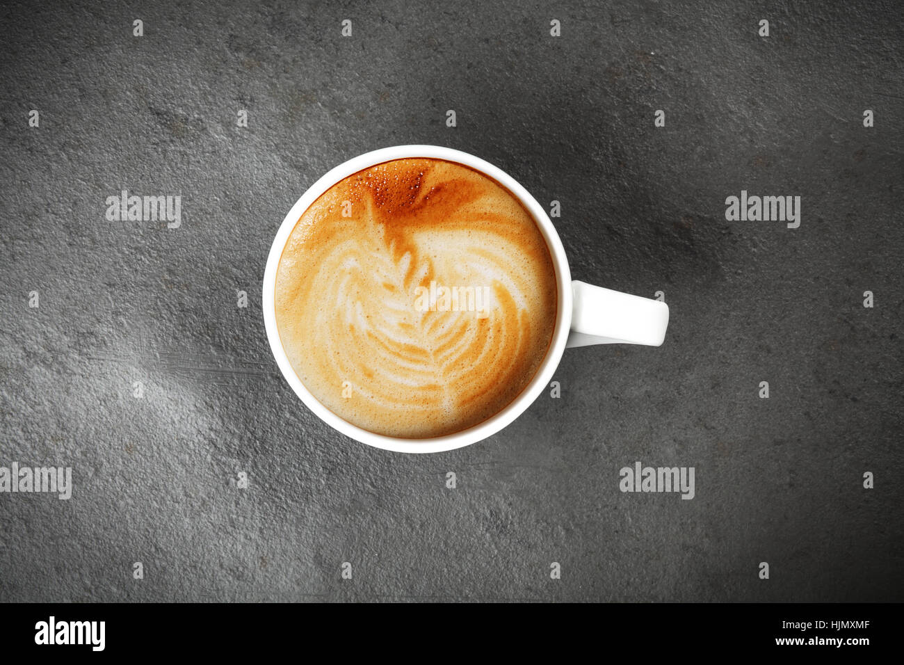 Top view of a coffee cup Stock Photo - Alamy