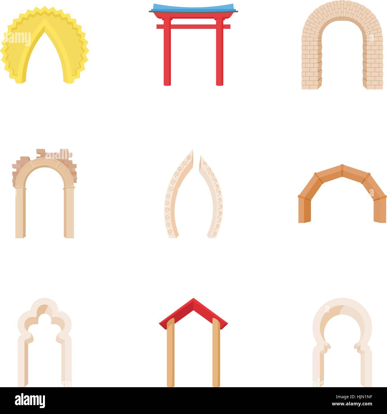 Triangular metal arch Stock Vector Images - Alamy