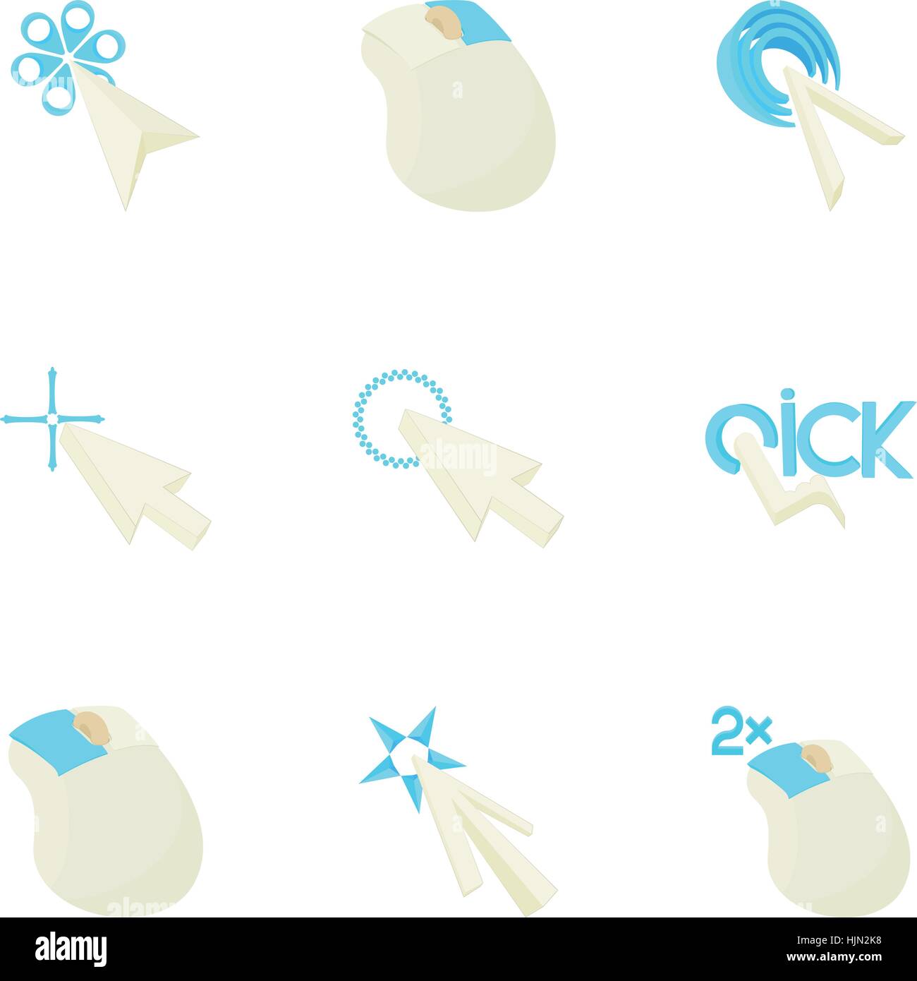 Pointer computer icons set cartoon Stock Vector Images - Alamy