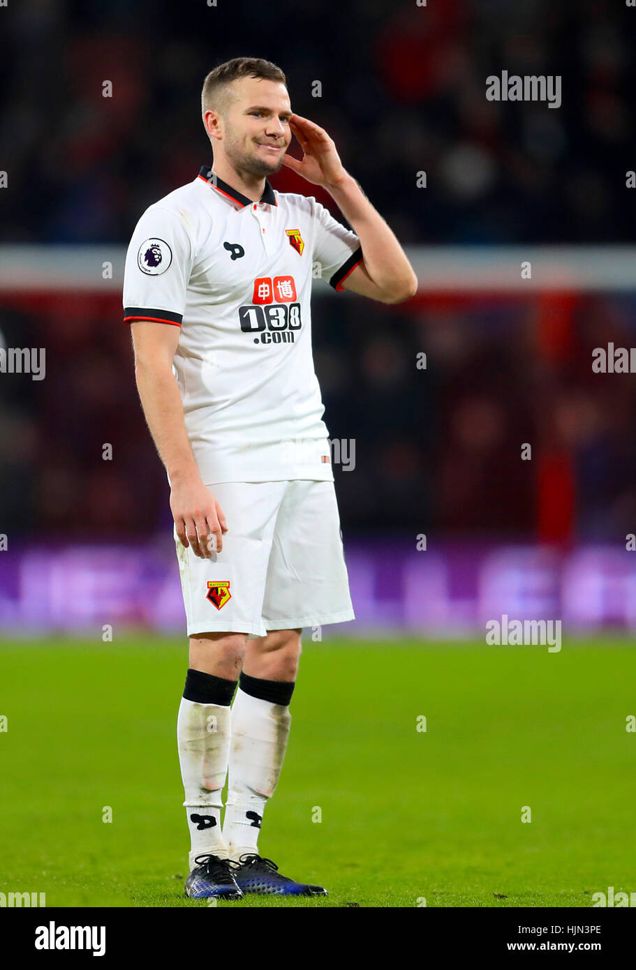 Tom Cleverley, Watford Stock Photo - Alamy