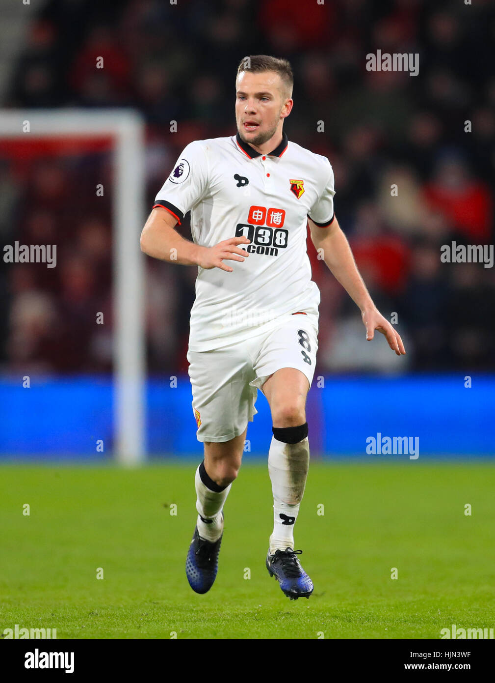Tom Cleverley, Watford Stock Photo - Alamy