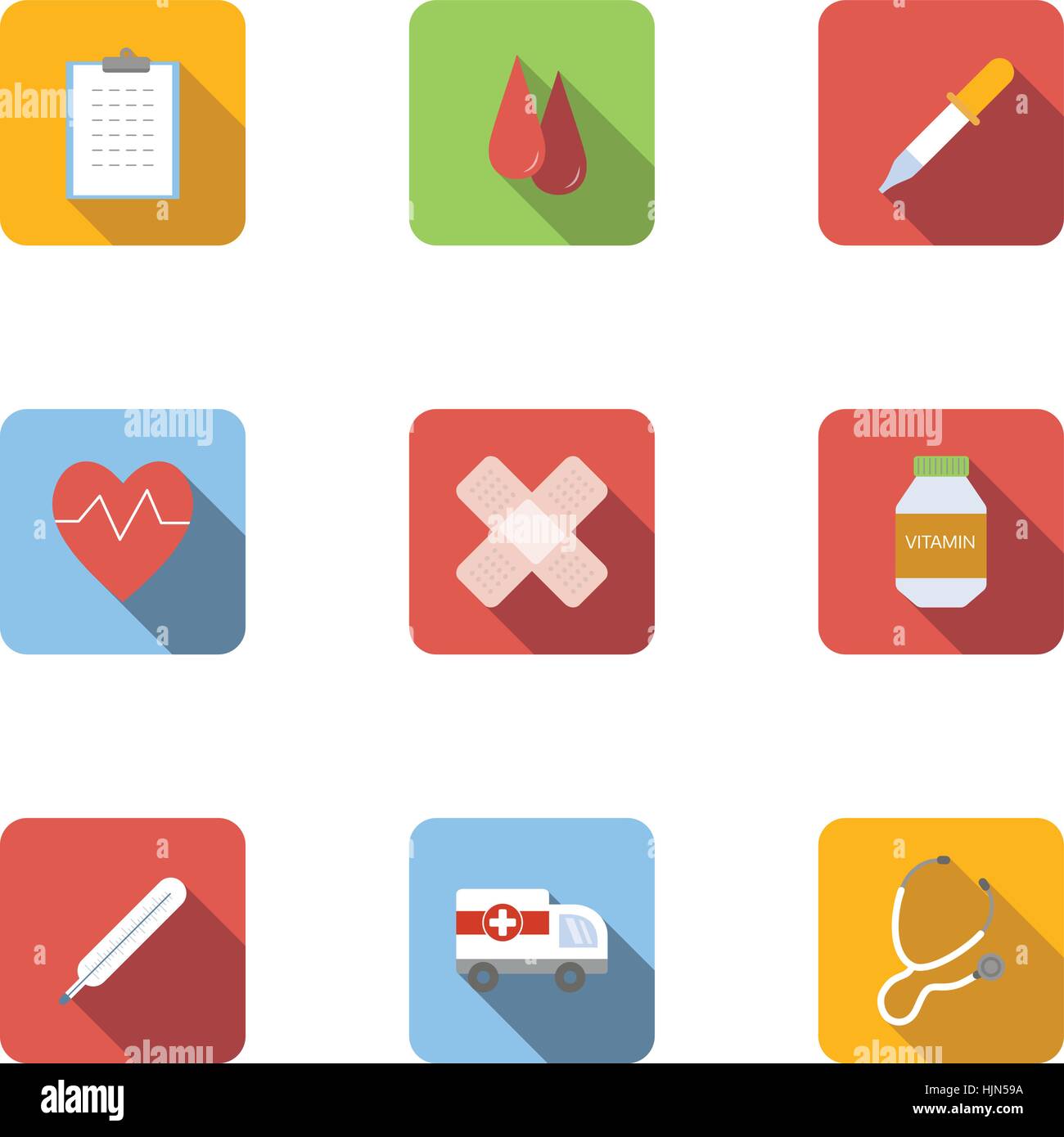 Doctoral icons set. Flat illustration of 9 doctoral vector icons for ...