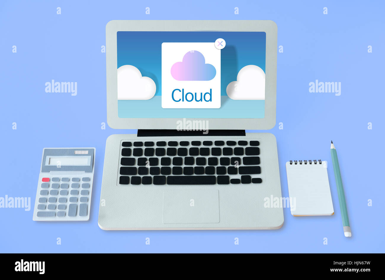 Cloud Computing Storage Icon Concept Stock Photo - Alamy