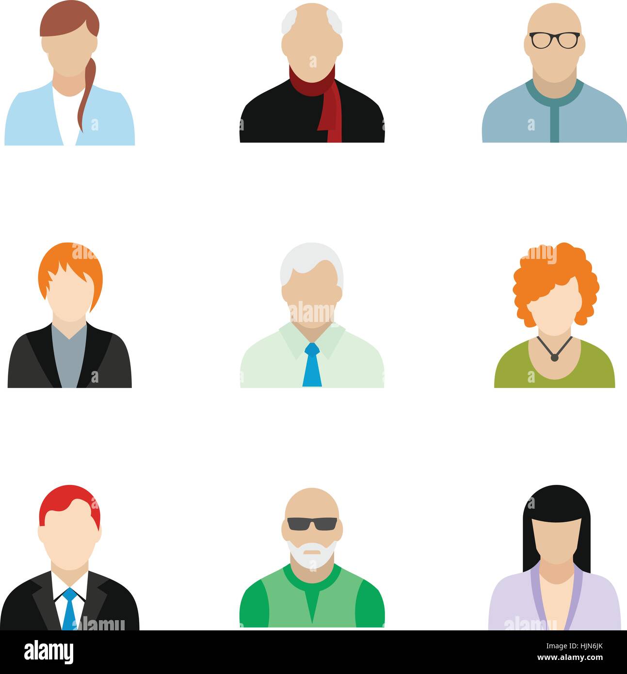 Portrait redhead woman avatar Stock Vector Images - Alamy