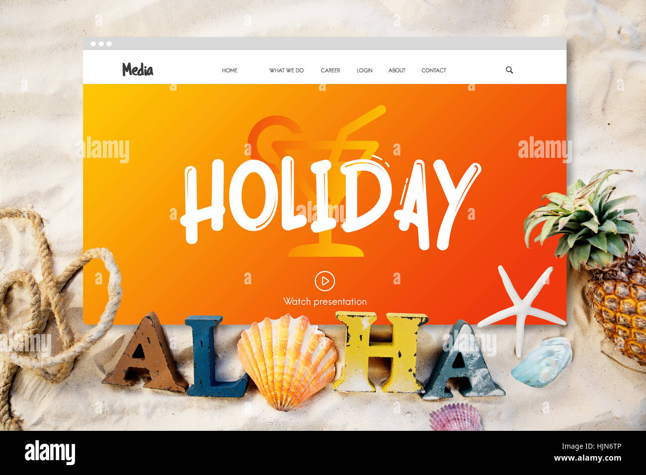 Holiday Chill Out RElaxation Getaway from It All Concept Stock Photo ...