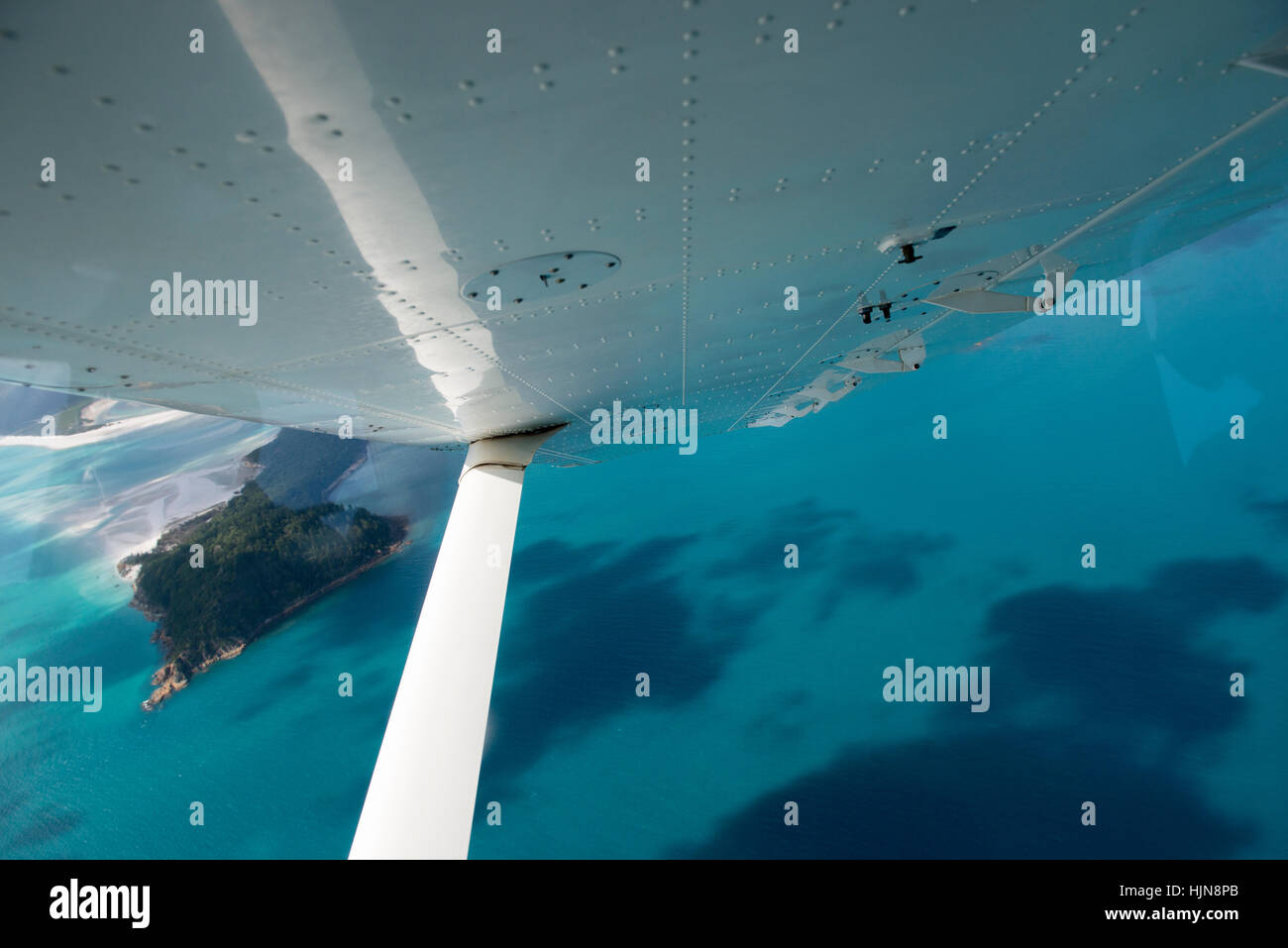 Aerial view whitehaven beach from hi-res stock photography and images ...