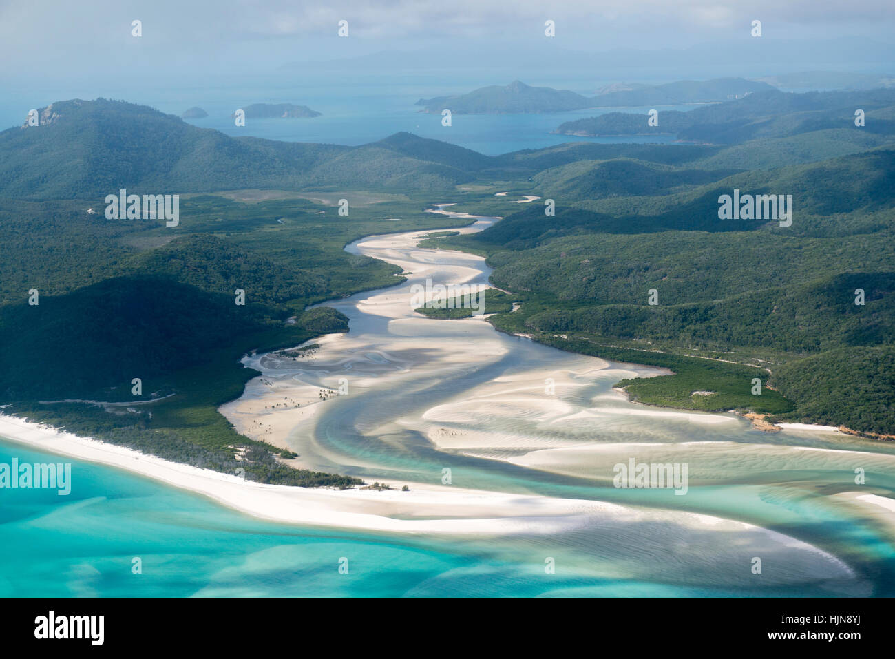 Whitehaven beach aerial hi-res stock photography and images - Alamy