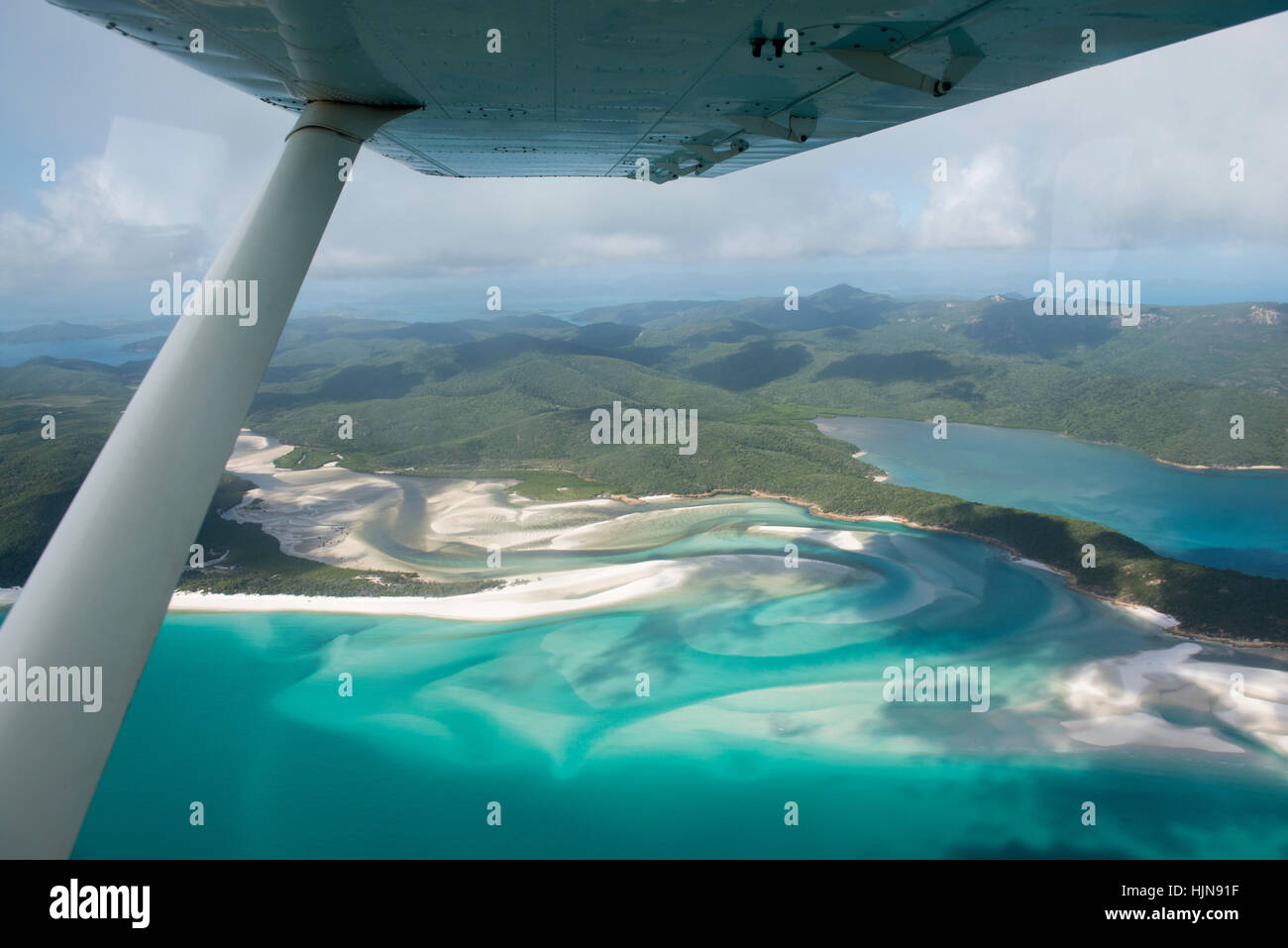Aerial view whitehaven beach from hi-res stock photography and images ...