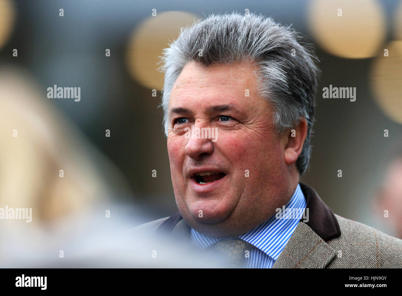 Trainer Paul Nicholls Stock Photo - Alamy