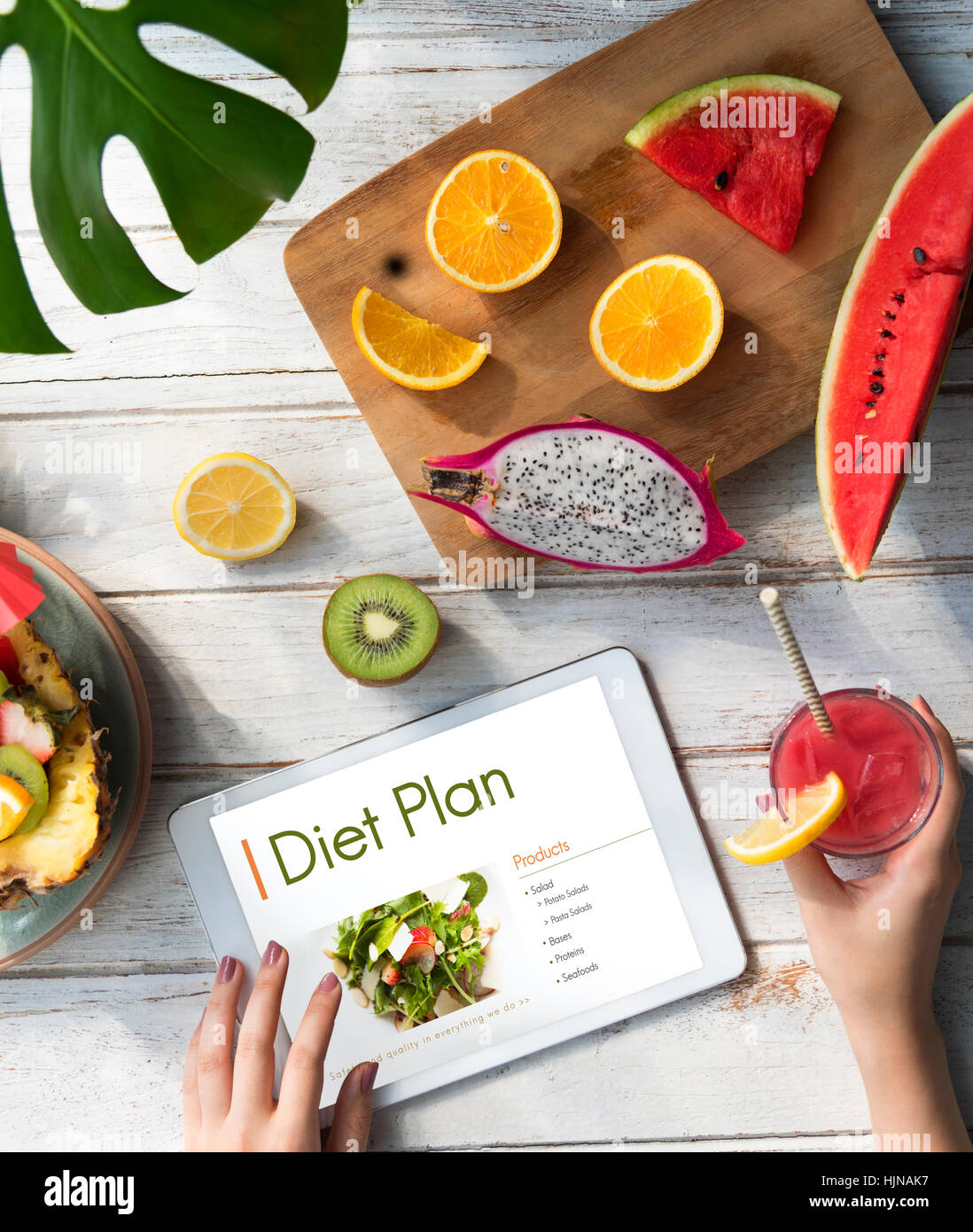 Nutrition Healthy Diet Plan Concept Stock Photo - Alamy