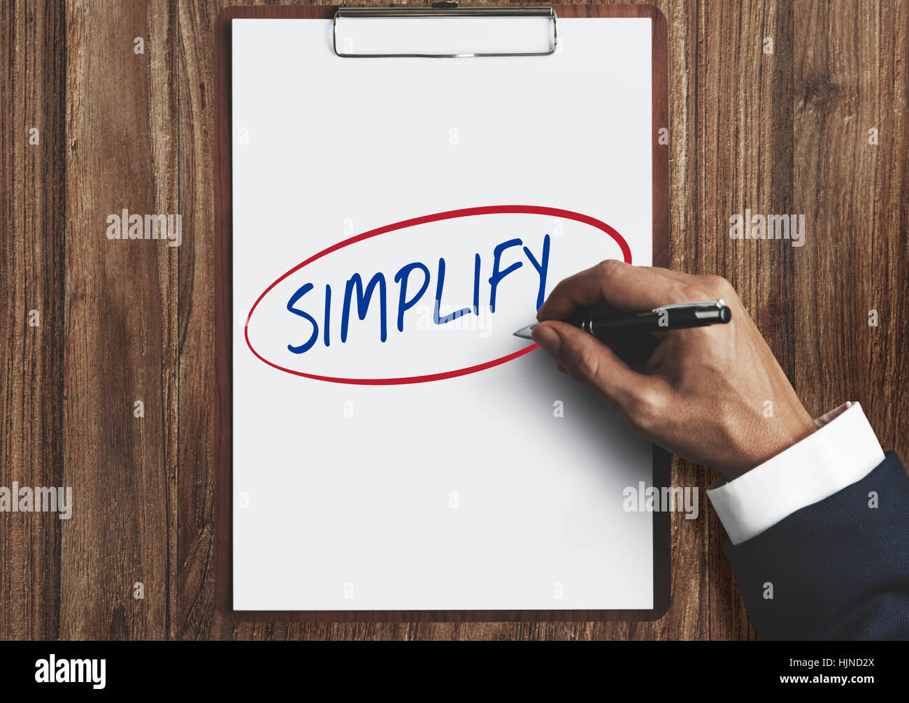 Simplify Simpleness Easy Facilitate Clarify Concept Stock Photo - Alamy