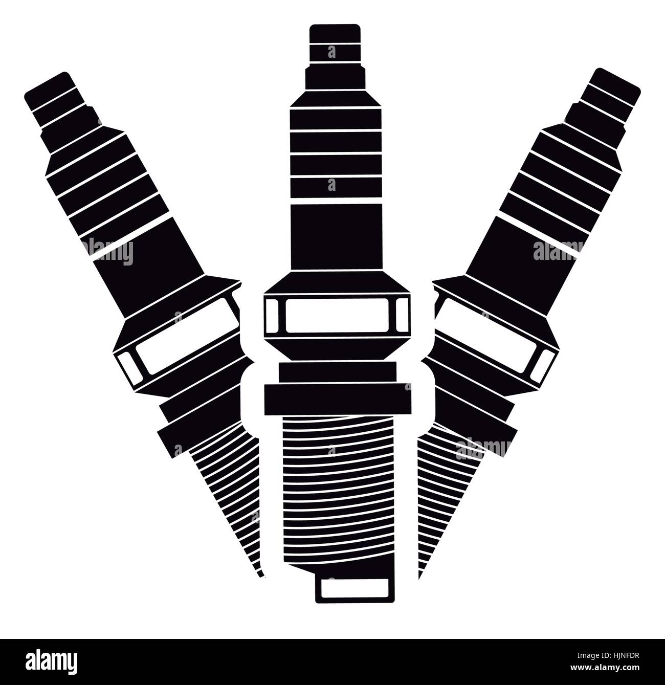 car spark plug icon vector illustration graphic Stock Vector Image ...