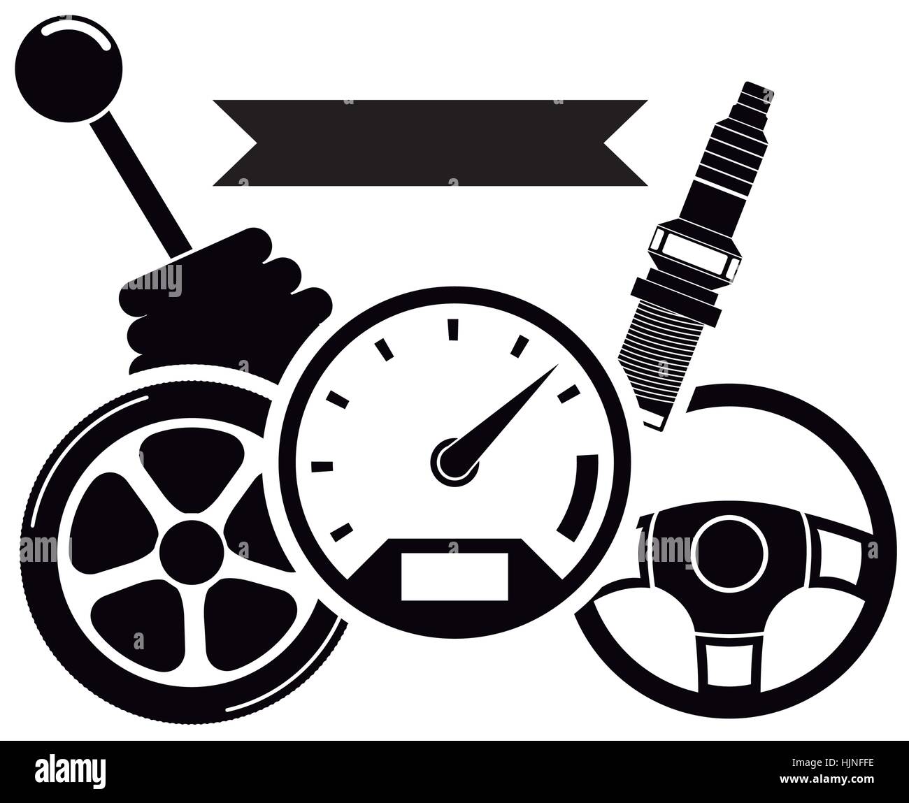 Car vehicle rally club wheel Stock Vector Images - Alamy