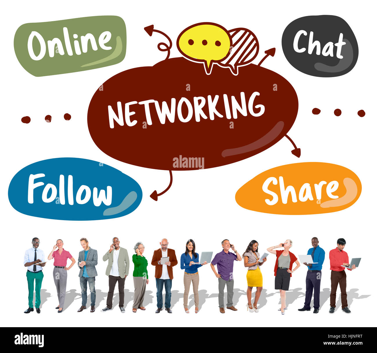 Social Media Word Diagram Concept Stock Photo - Alamy