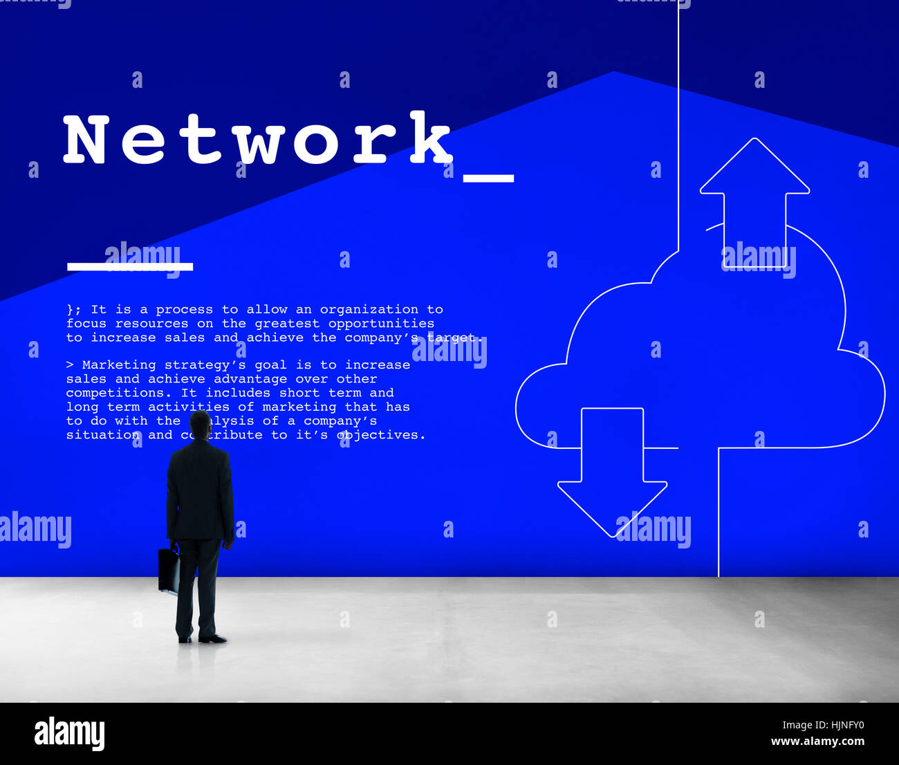 Cloud Computing Network Connection Concept Stock Photo - Alamy
