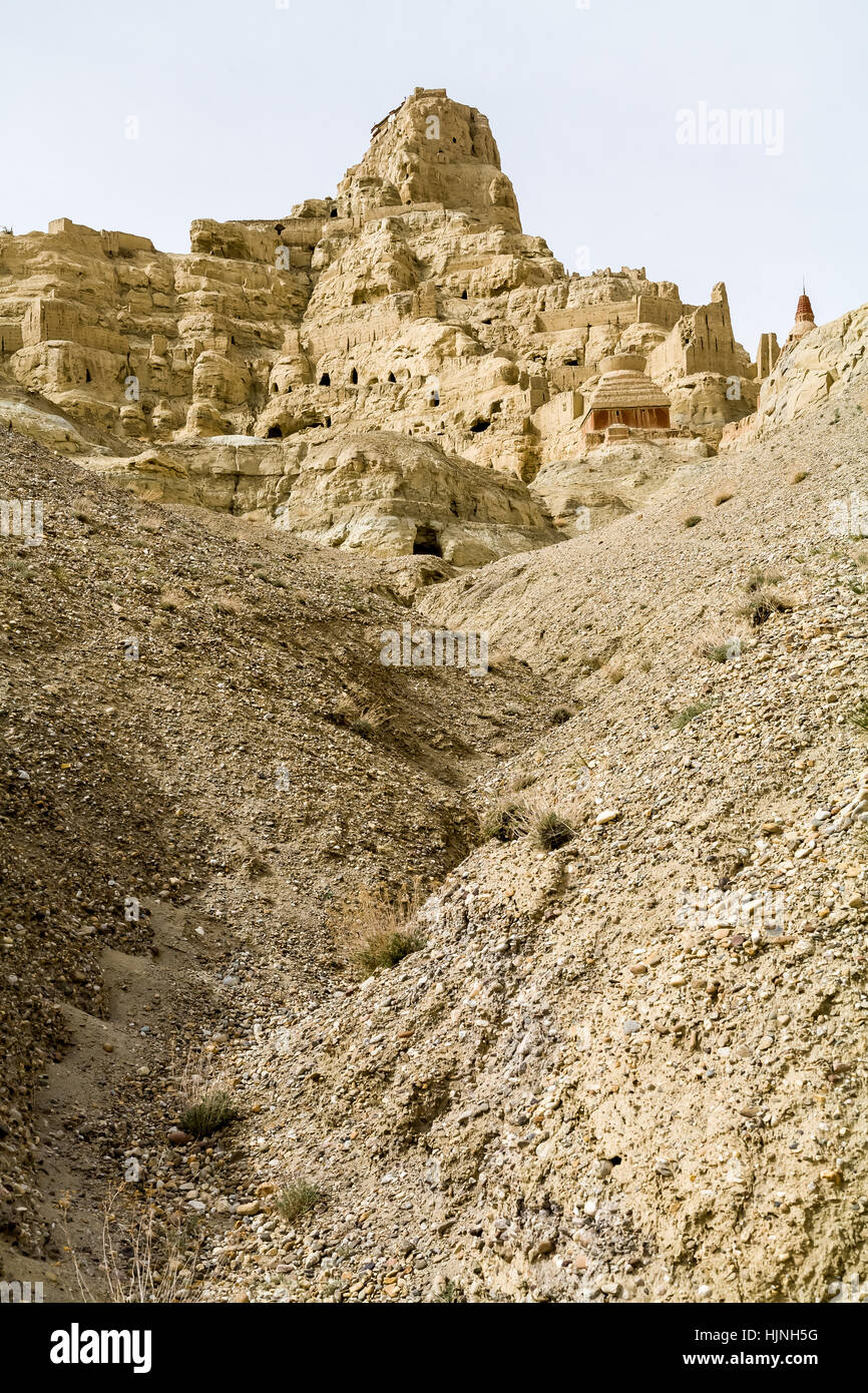Ruins of Tsaparang, "lost city", Ancient Guge Kingdom in Tibet ...