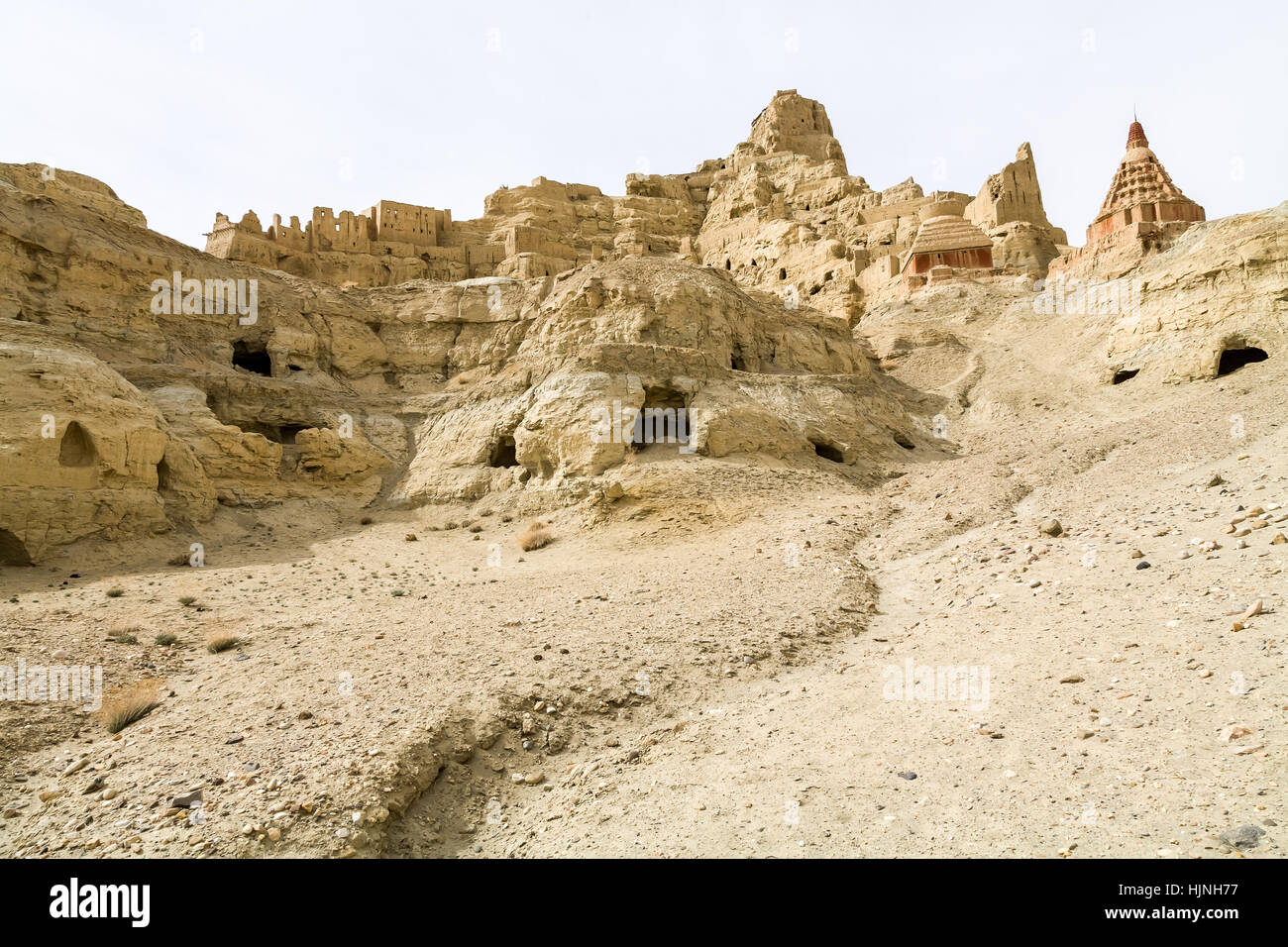 Ruins of Tsaparang, "lost city", Ancient Guge Kingdom in Tibet ...