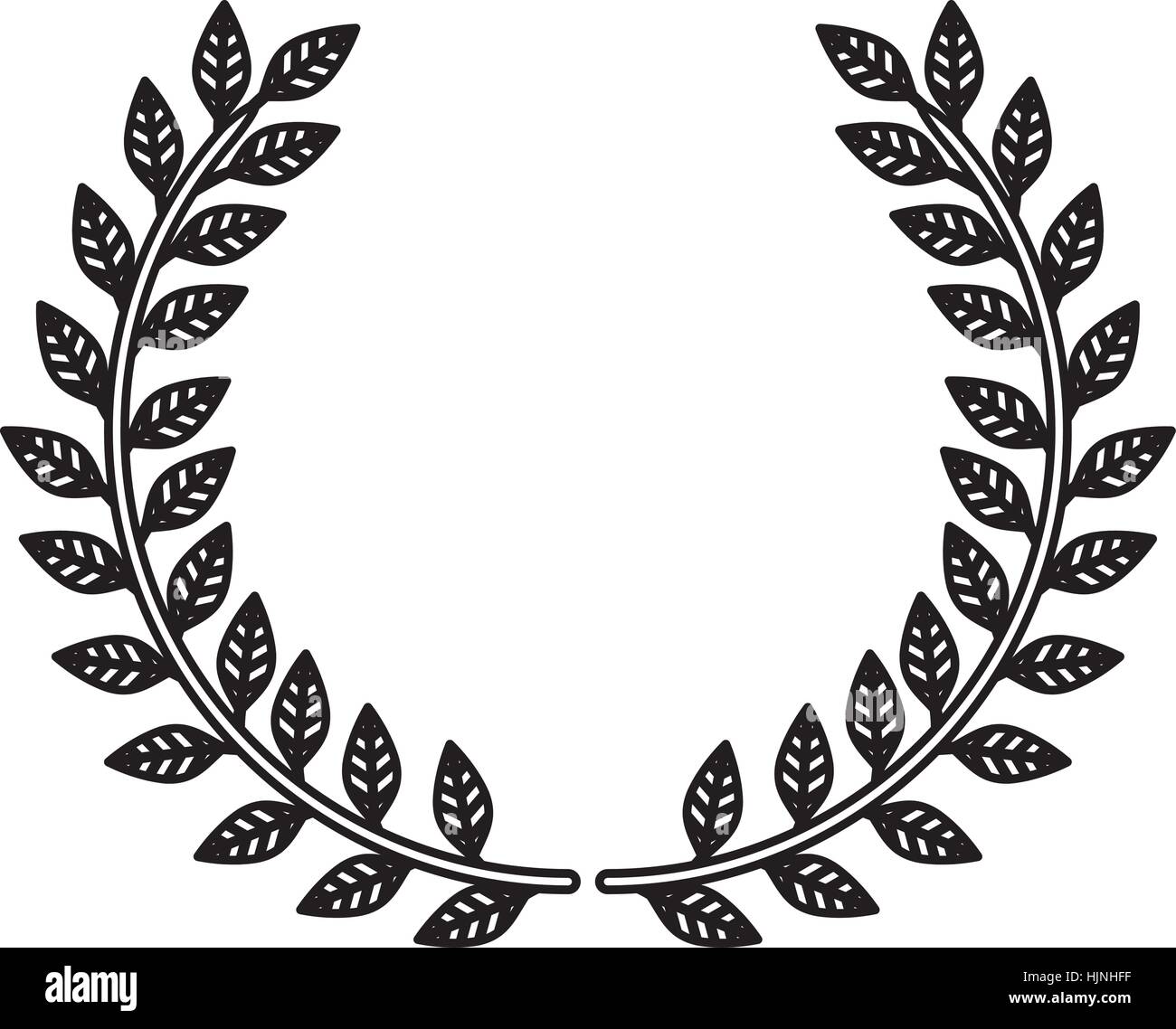 Wreath leaves ornament icon vector illustration graphic Stock Vector ...