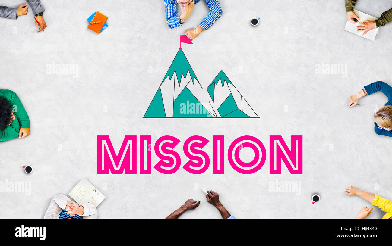 Strategy Success Mission Goals Concept Stock Photo - Alamy