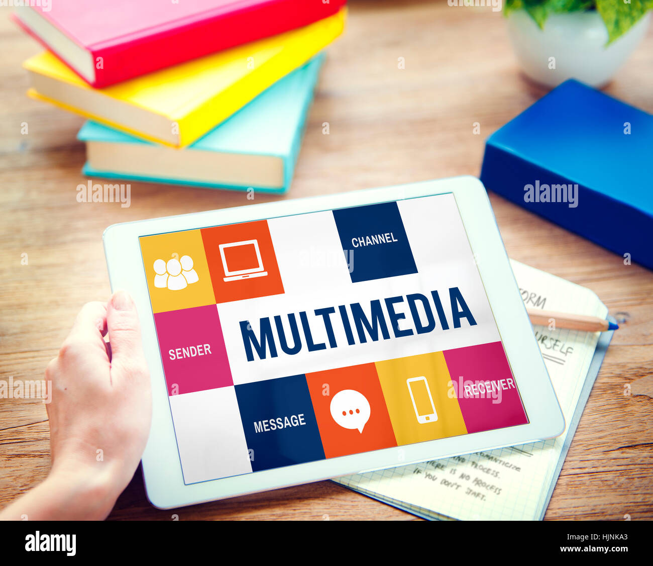 Media Technology Online Digital Networking Concept Stock Photo - Alamy