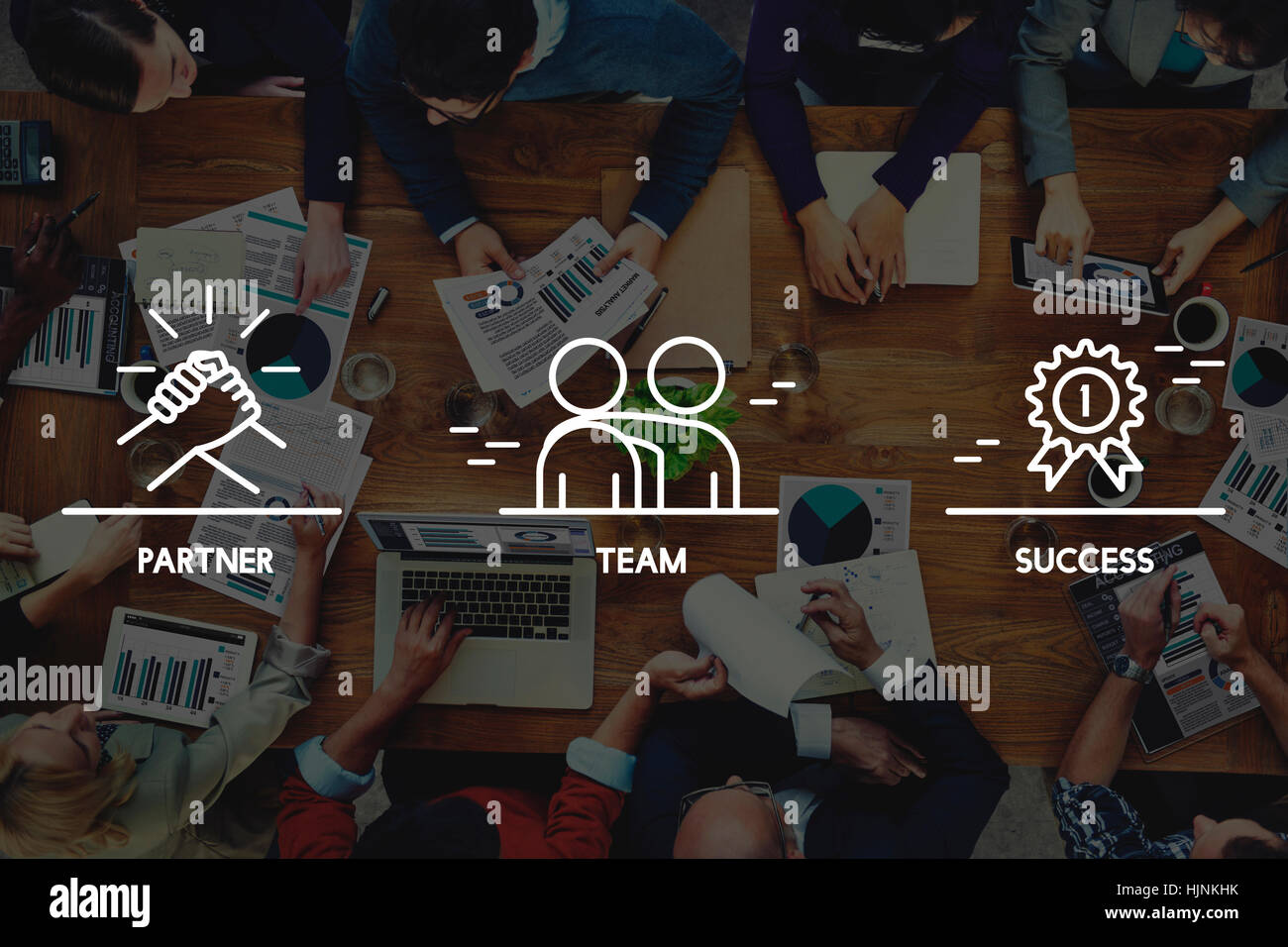 Team Partner Success People Graphic Concept Stock Photo - Alamy