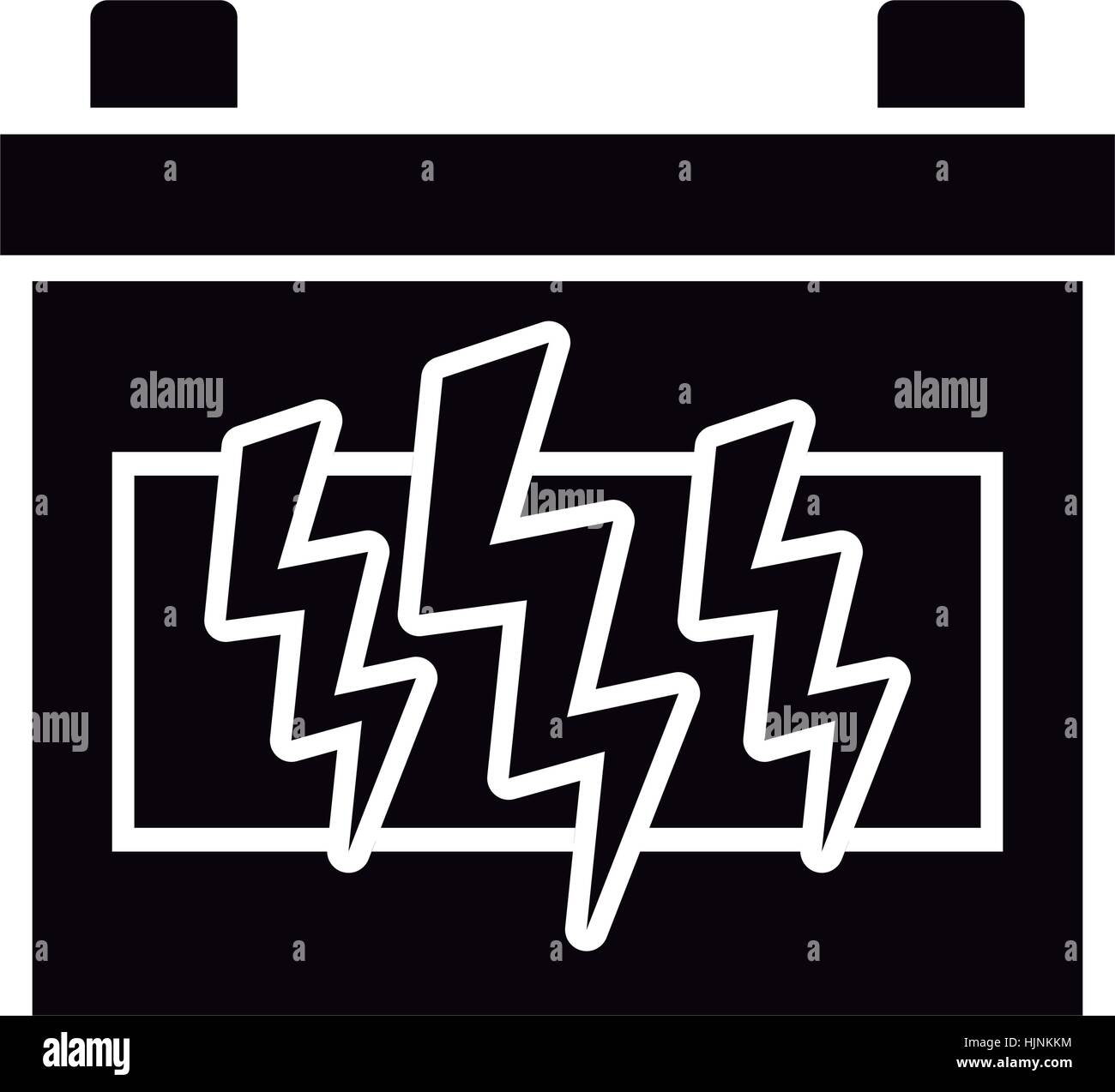 Car battery isolated icon vector illustration graphic Stock Vector ...