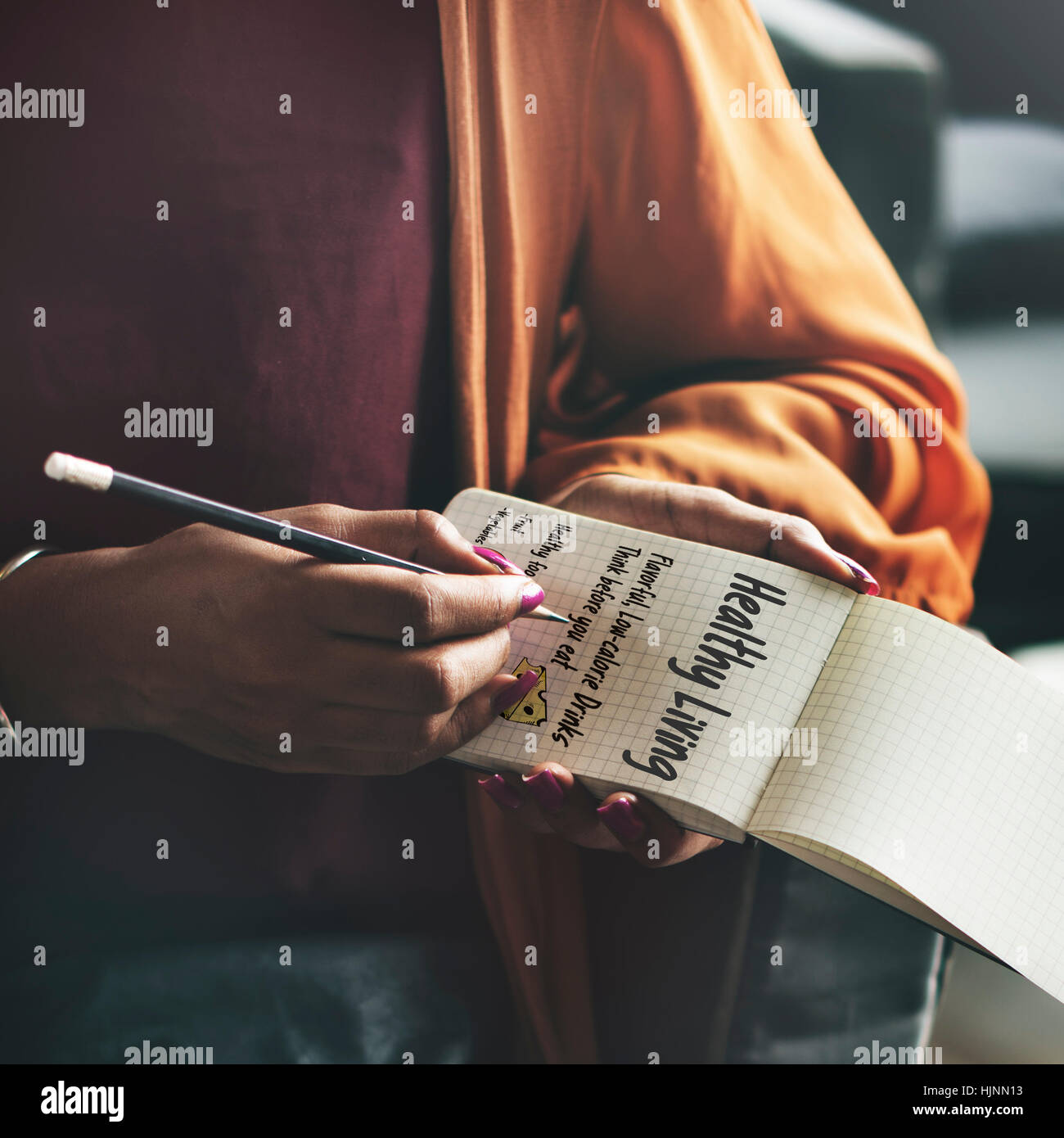 Healthy Diet Notes To Do List Concept Stock Photo - Alamy