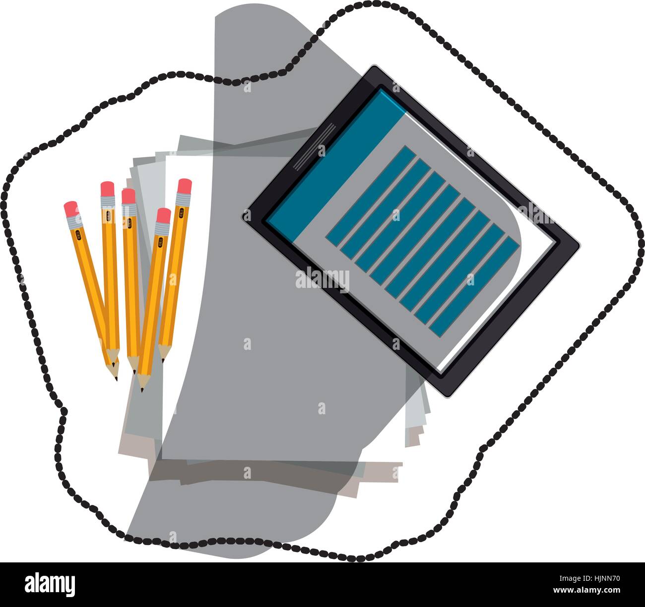 Work and technology concept icon vector illustration graphic design ...